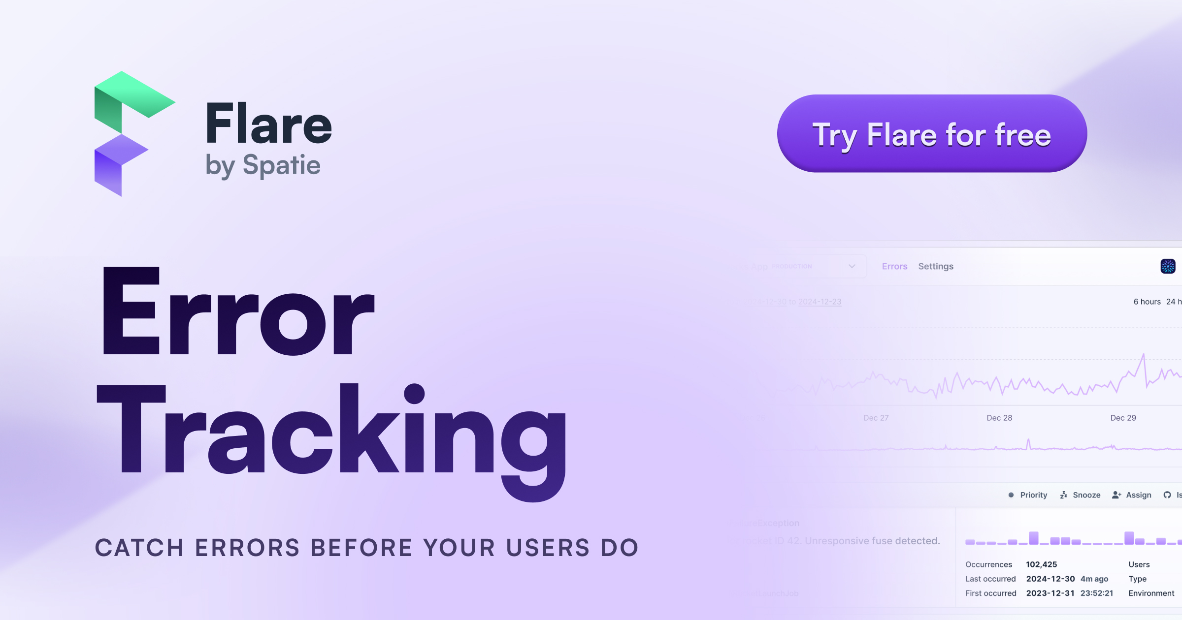 Error Tracking for Laravel & PHP | Flare